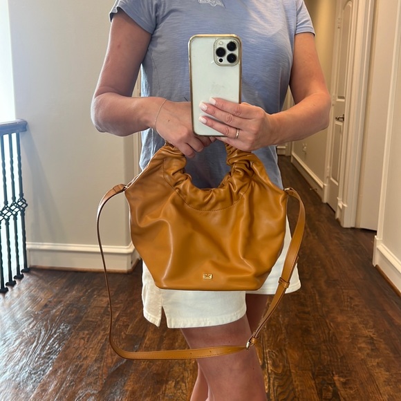 Frame Denim | Bags | Frame Leather Mini Scrunch Bag | Poshmark